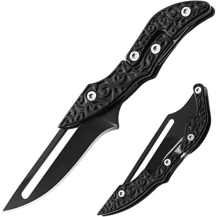 Mini Couteau Pliant,Couteau De Poche Pliant Avec Poignée En Acier ...