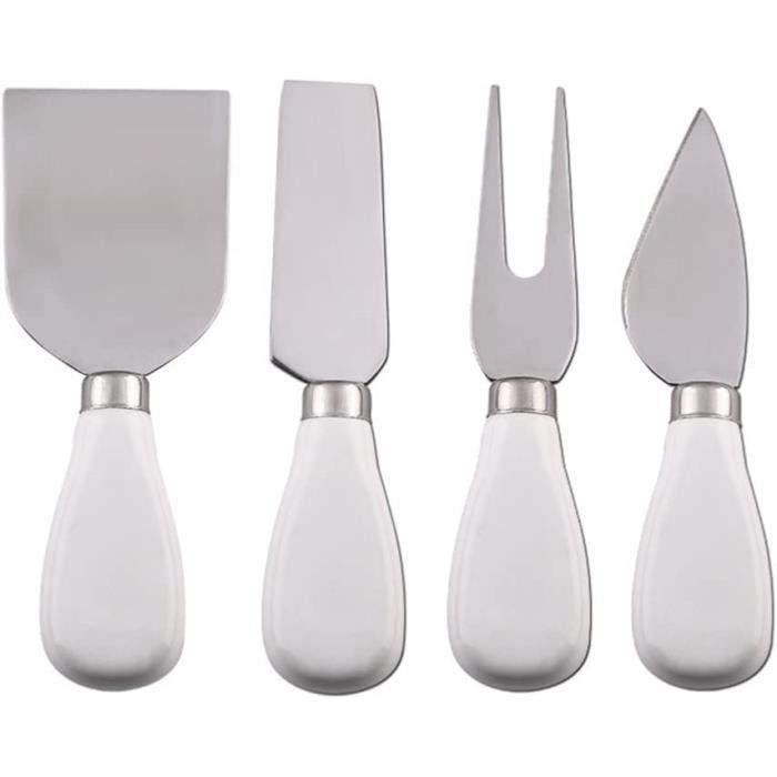 Couteau à Fromage 4Pcs Couteaux de Fromage en Acier Inoxydable Beurre ...