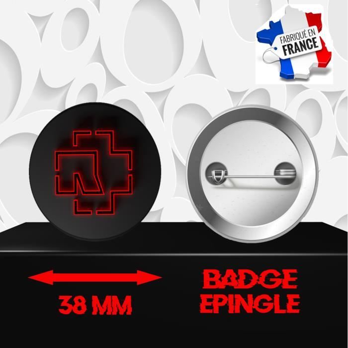 Badge à épingle 38 mm Groupe Rock RAMMSTEIN 388 - Achat / Vente badges ...
