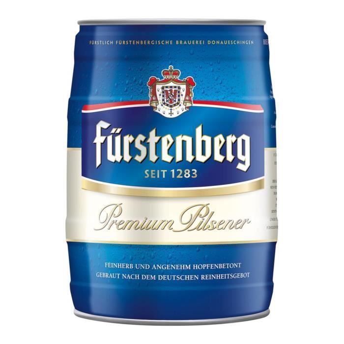 Fut de bière Furstenberg 5 litres de 4,8% vol - La cave Cdiscount