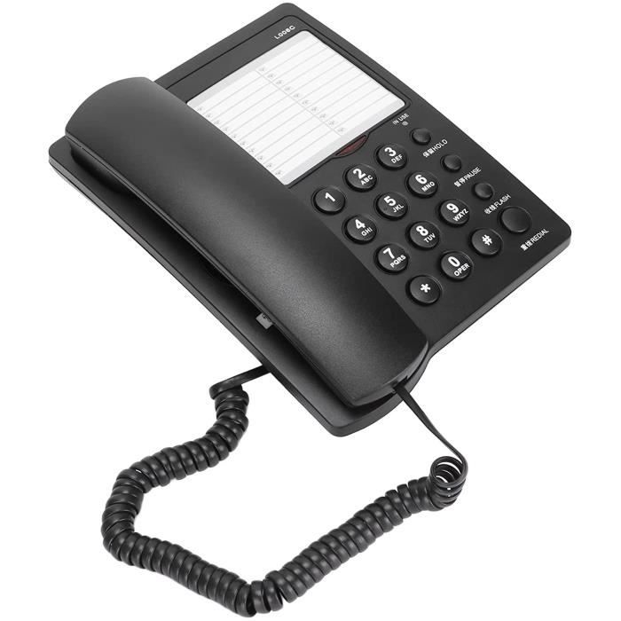 Téléphone Filaire, Téléphone Fixe Filaire de Bureau Bureau à Domicile ...