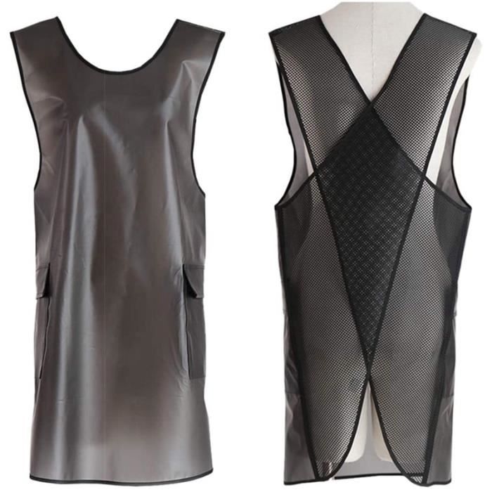Tablier de cuisine,Tablier à dos croisé imperméable avec poches pour ...