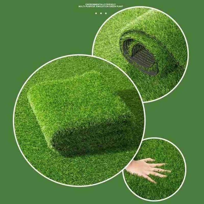 Epaisseur Tapis gazon artificiel Fake Turf Pad Craft Garden Grass ...