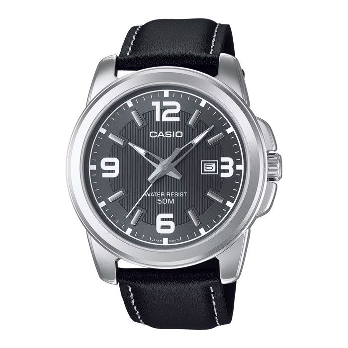 Montre homme CASIO Collection MTP-1314PL-8AVEF - Bracelet cuir - Cadran ...