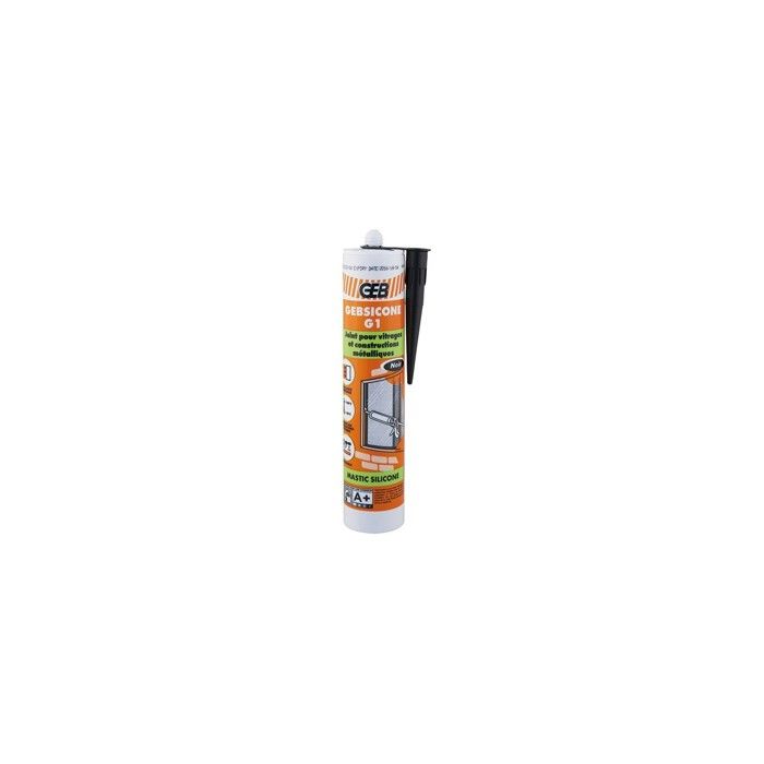 Mastic pour vitres - gebisicone - G1 - Noir - 310ml - À l'unité ...