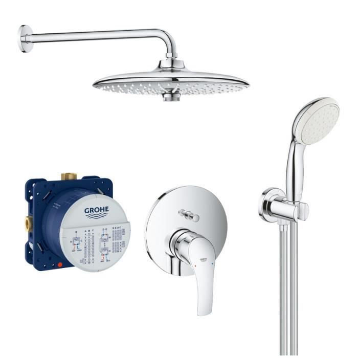 Grohe Eurosmart Set de douche tout en 1 avec douche de tête XXL 260 3 ...
