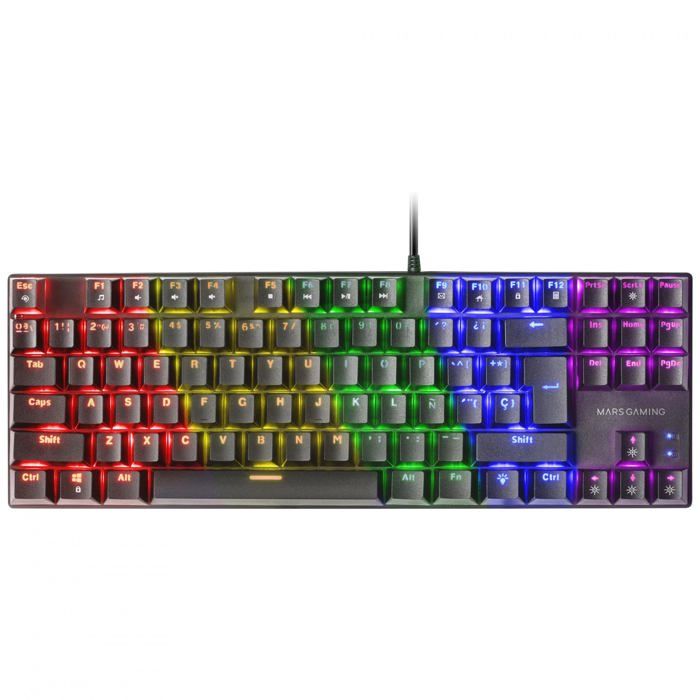 Clavier Gamer Mécanique - MARS GAMING - MK80 RGB - Switches Brown ...