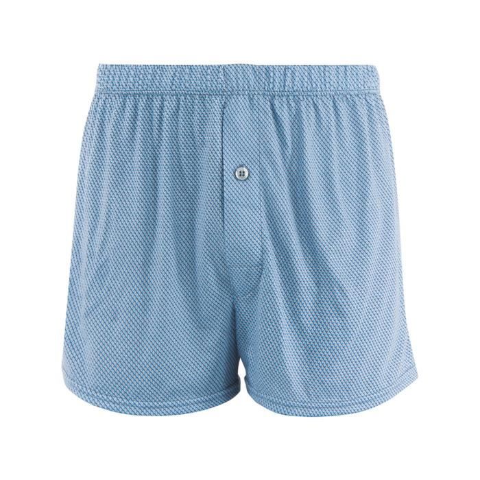 Caleçon Eminence en coton gris à micro motifs bleu clair et blancs Gris ...