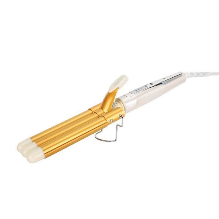 Qualité-Bigoudi électrique en céramique professionnel fer à friser outil de coiffure 220 V19mm ...