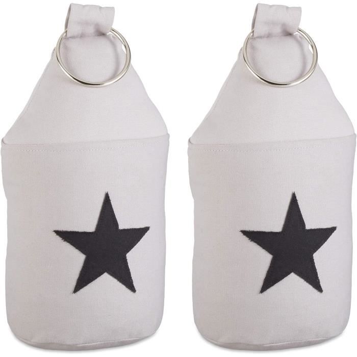 2X Cale Porte bloqueur de Porte Tissu étoile Sable poignée arrêt de ...