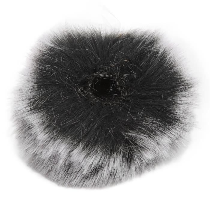 SURENHAP Manchon anti-vent pour micro à revers en fourrure artificielle ...