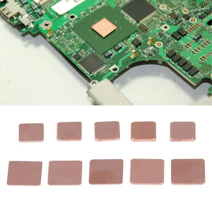 DEX dissipateur thermique en cuivre 100 Pièces Dissipateur Thermique ...