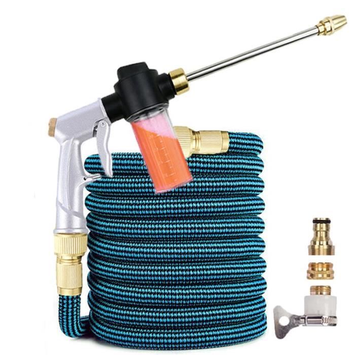 TUYAU - BUSE - ACCESSOIRE DE BUSE,T04-1-2 ''-25ft--Tuyau'arrosage Flexible et extensible en ...