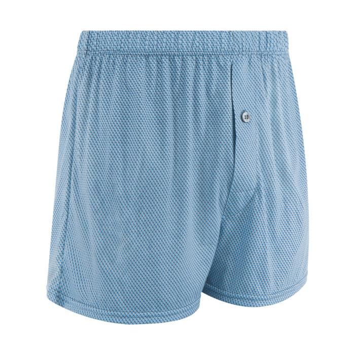 Caleçon Eminence en coton gris à micro motifs bleu clair et blancs Gris ...