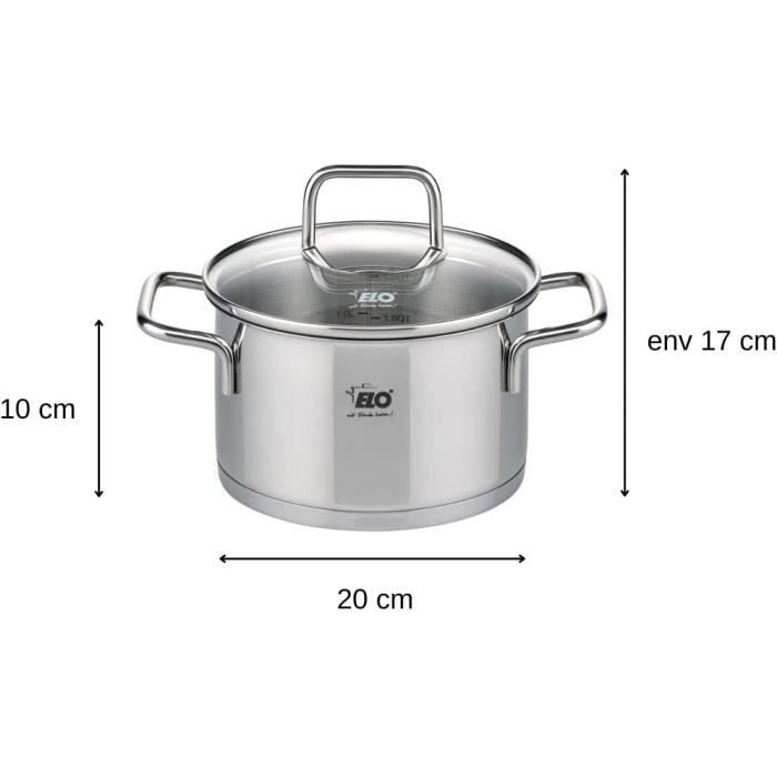 7242026 Faitout Inox À Induction, Faitout Inox, Marmite En Inox De 20 ...