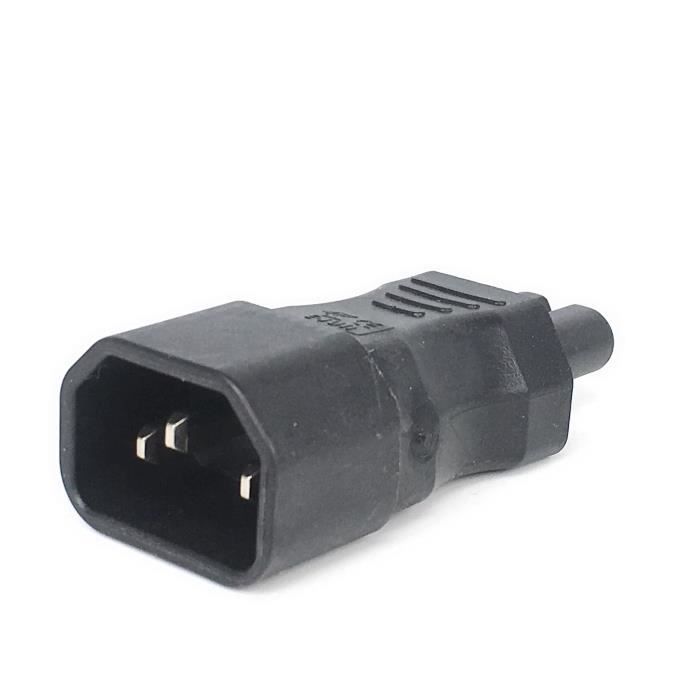 Adaptateur secteur AC convertir IEC C14 à C7 adaptateur secteur C14-C7 ...