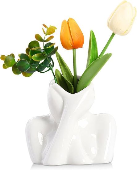Vase Visage: Cache Pot Visage Demi Vase Décoratif Esthétique Pour ...