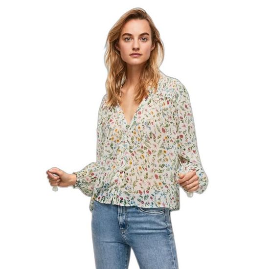 Blouse Manches Longues Femme Pepe Jeans Gulsen Ousse Mousse Cdiscount