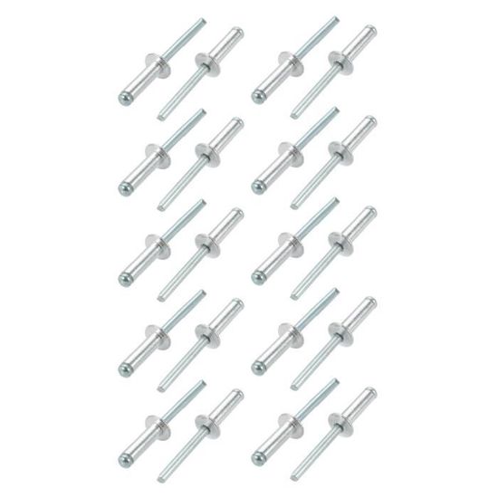 SOURCING MAP 20Pcs 6mm x 20mm aluminium/acier Rivets aveugles ouvert ...