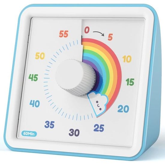 Minuteur Visuel Timer Enfant, 60 Minutes Chronometre Enfant Et Compte À ...