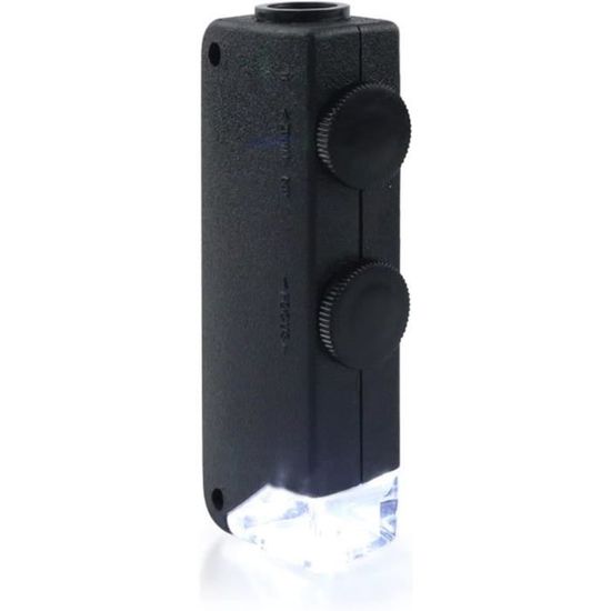 Microscope de poche 60 x 100 x avec éclairage LED - Microscope portable ...