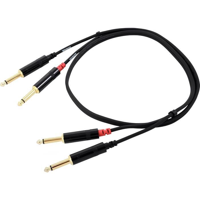 CABLES Câble audio double jack mono 90 cm CÂBLES AUDIO Essentials Jack ...