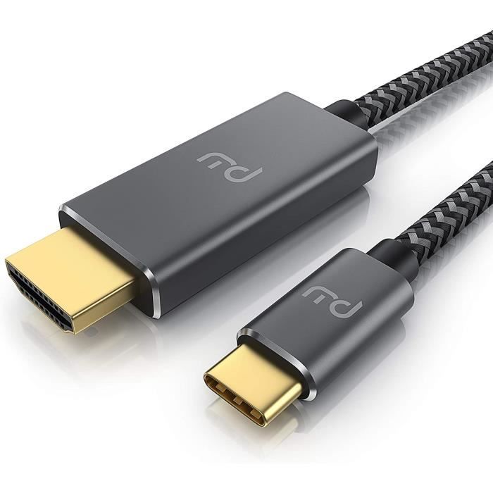Câble USB type C vers HDMI 2.03 m 4 K Compatible 3D Compatible avec ...