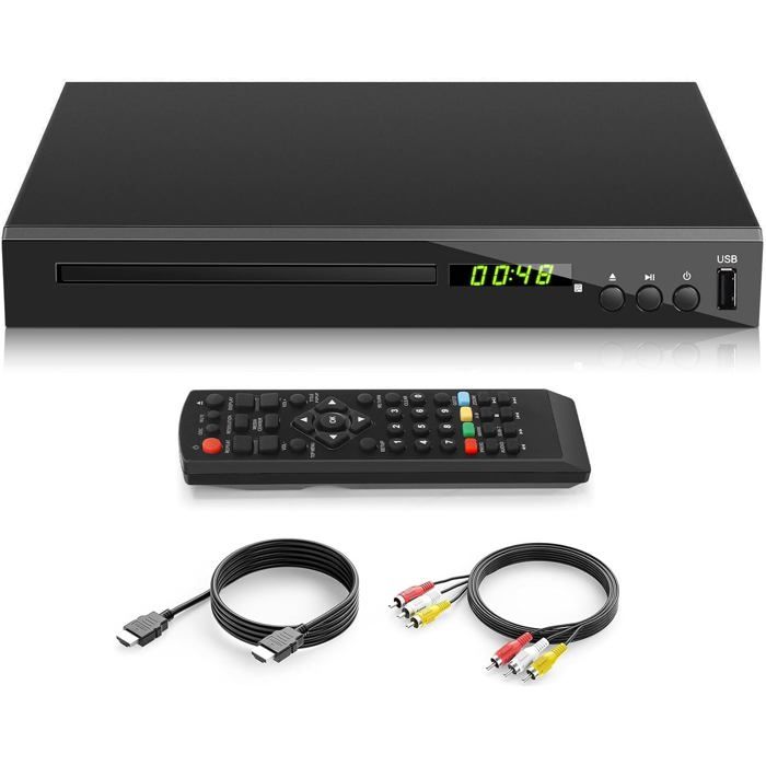Lecteur Blu-ray HD Lecteur de DVD pour TV - 1080P, USB, HDMI, AV ...