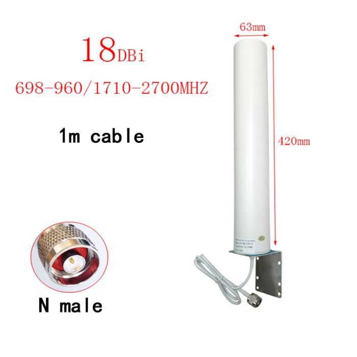 1m de câble N mâle-Antenne extérieure Lte 4G pour la communication ...