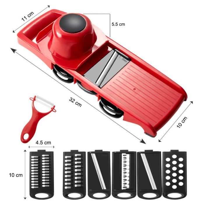 Walfos 1 ensemble - Coupe-légumes Râpe pour Trancheuses à Carottes ...