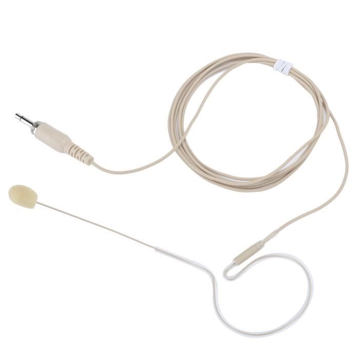 Microphone à crochet d'oreille unique, microphone pour casque filaire ...