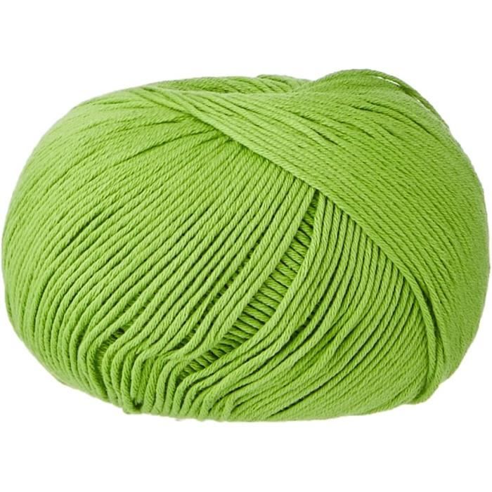 Natura-Pelote De Fil À Tricoter Et À Crocheter|100% Coton-Idéal Pour Déco Et Vêtements|50 G- 155 ...