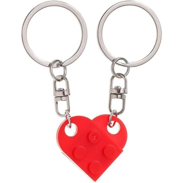Porte Clef Couple Idee Cadeau Couple Original Porte Clef Coeur Porte ...