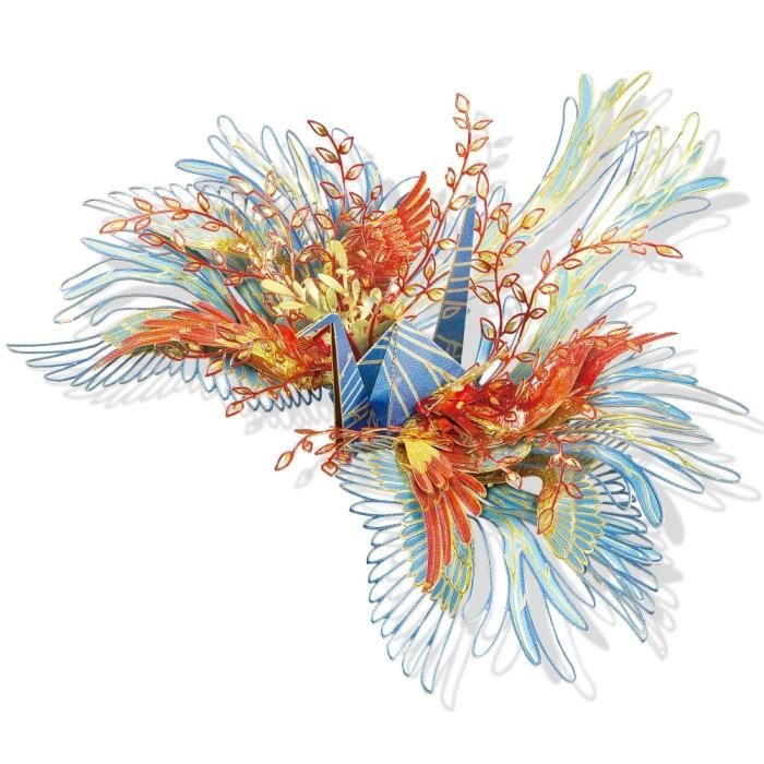 Piececool-Puzzle 3D en métal,mille grues origami pour garde,amulette ...