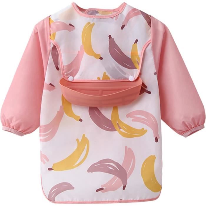 Bavoir Manches Longue Pour Bébé Enfant En Bas Age Imperméable Bavette ...