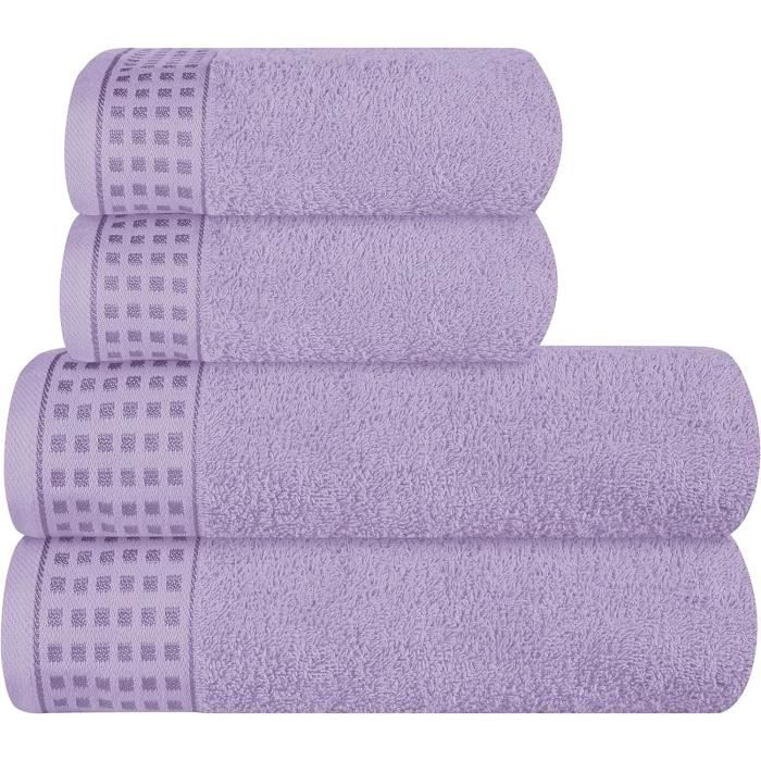 Ultra Soft Lot De 4 Serviettes En Coton Comprenant 2 Serviettes De Bain ...