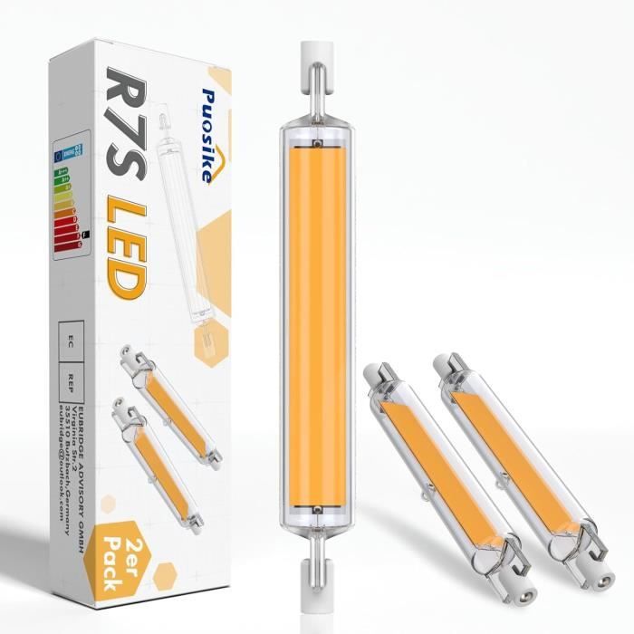 Ampoule R7S 118mm LED Dimmable, 20W Ampoule LED R7S 118mm COB Lampe ...
