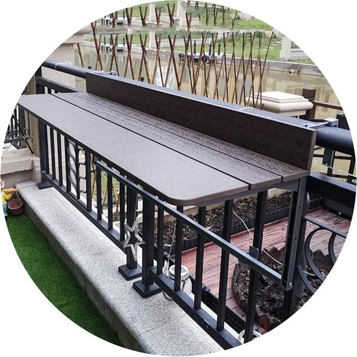 GHHZZQ Table Suspendue de Balustrade Balcon, Table D'appoint ...
