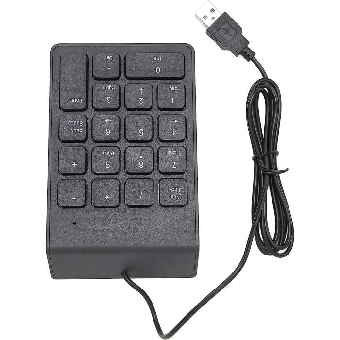 Pavé Numérique, Clavier Numérique Usb Mini Portable 18 Touches Pavé ...