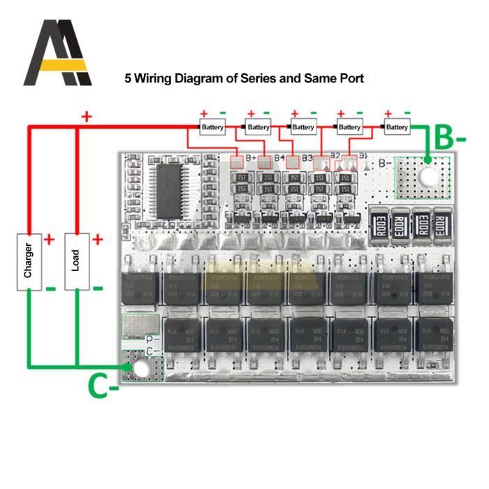 5S 100A 3.2V - BMS 3.7V 100A Li ion AMT Batterie Au Lithium Ternaire ...