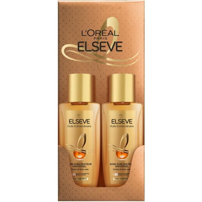 (Lot de 2) ELSEVE Huile Extraordinaire multi-usages pour cheveux ...