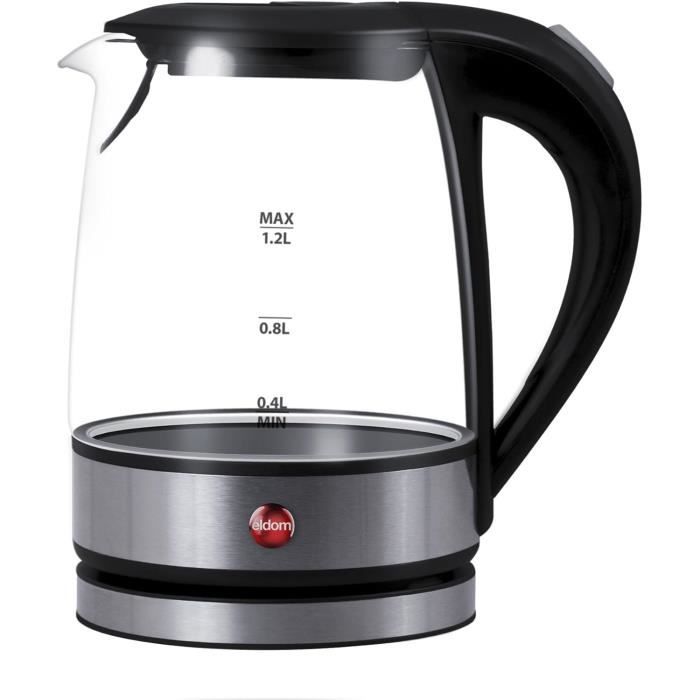 C410 Litea Bouilloire 1,2 L 1500 W Noir, Transparent[n5326] - Cdiscount ...