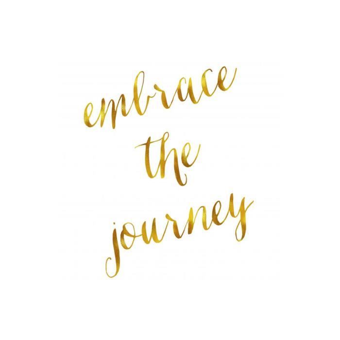 Tableau quotes embrace the journey 60x60 declikdeco - Cdiscount Maison