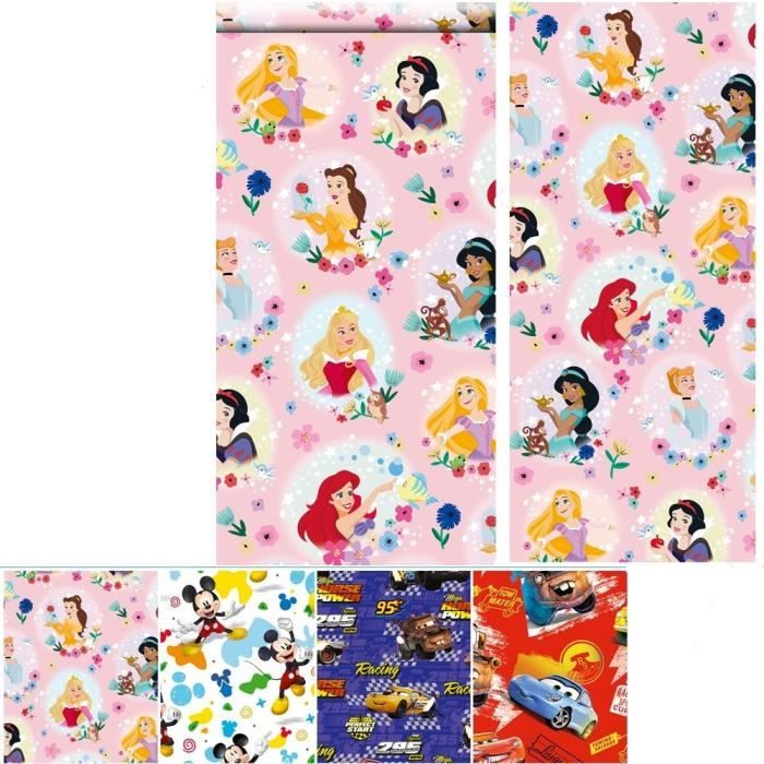 Papier cadeau - Taille extra large - licence Disney - modèle aléatoire ...