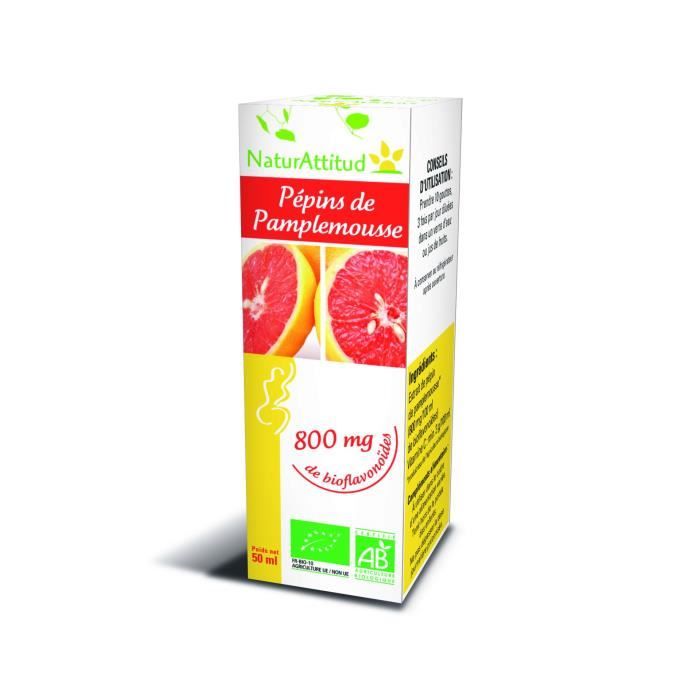 EXTRAIT DE PEPINS DE PAMPLEMOUSSE BIO* 50ML - Cdiscount Au quotidien