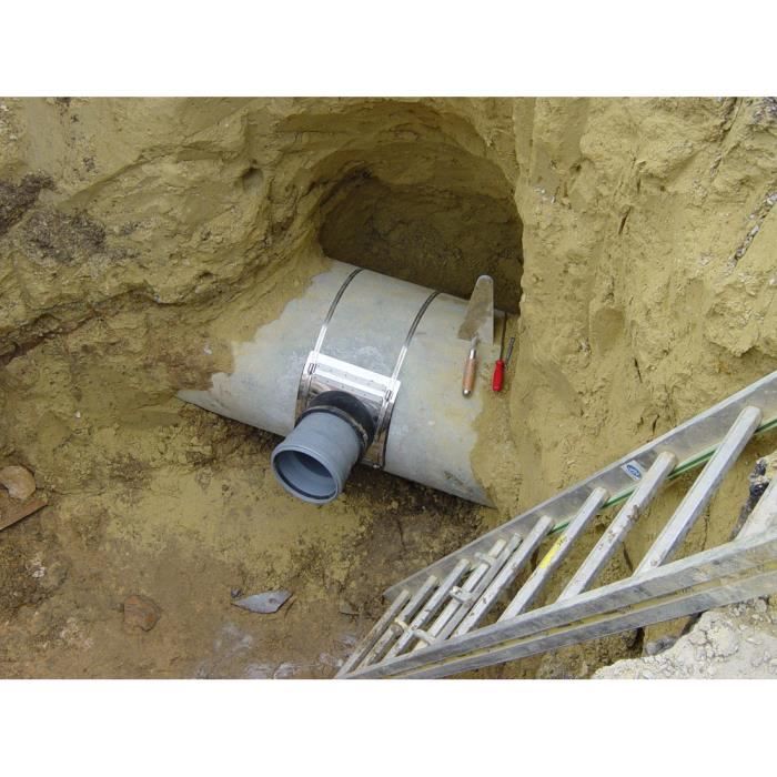 Piquage multimatériaux NORHAM T-Flex pour tuyaux 200 à 540 - PVC, fonte ...