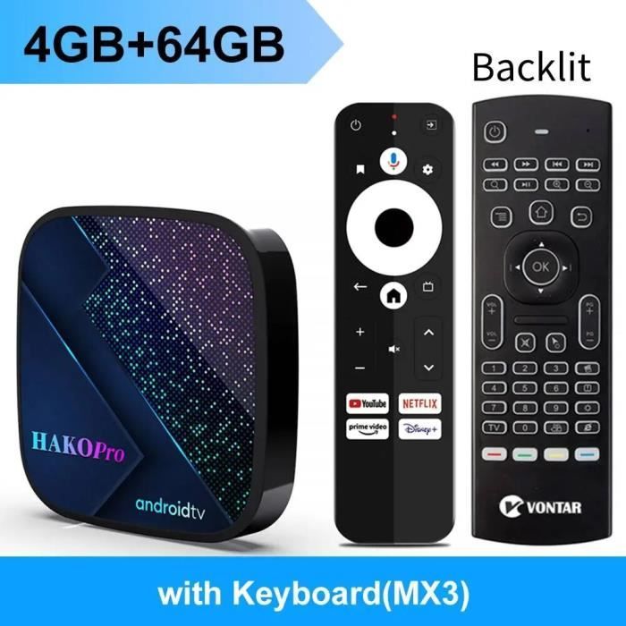 Boîtier TV - RNCYN - HAKO Pro - Android 2023 - Amlogic S905Y4 - 4K ...
