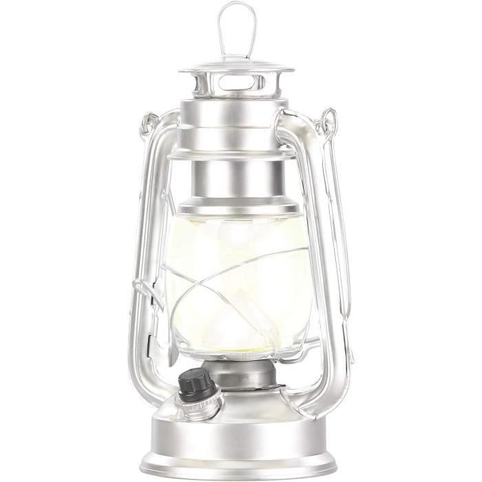 Lampe-tempête LED à piles à intensité variable 200 lm - 3W - 8000K ...