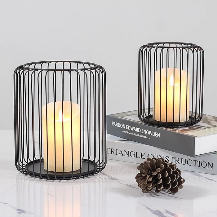 Lot de 2 photophores, bougeoirs, Bougies en métal, bougeoirs, bougeoirs ...