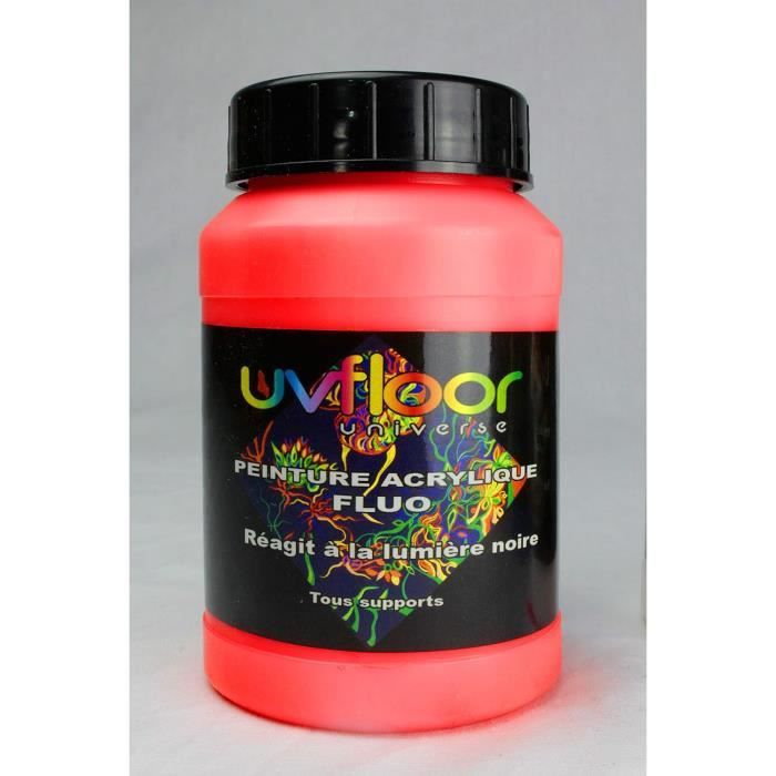 UV Floor - Peinture Acrylique Rouge Fluo - Spéciale Lère Noire Et Ultra ...